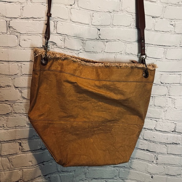 Free People | Bags | Free People Canvas Large Crossbody Bag With ...